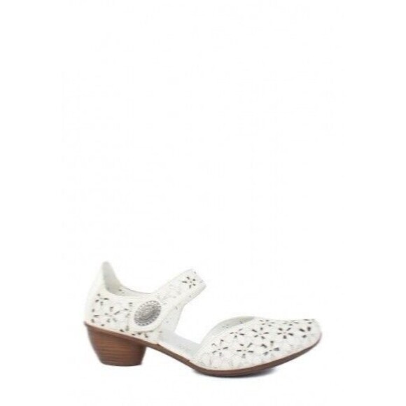 Rieker | Shoes | Rieker Mirjam 53 Mary Jane Womens Shoes Size 38us 75 White Genuine Leather ...